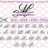 Bold Script SVG Cursive Font Fancy Script Font Svg Dxf Eps Png Elegant Script Wedding