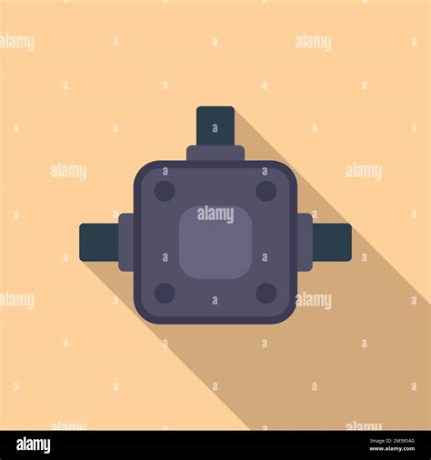 Fuse Junction Box Icon Flat Vector Electric Switch Safety Circuit Stock Vector Image And Art Alamy