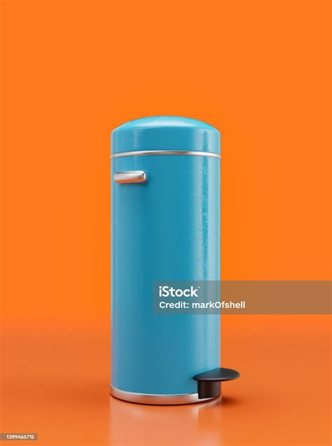 레트로 쓰레기통 빈티지 주방 기기 측면보기 3d 렌더링 0명에 대한 스톡 사진 및 기타 이미지 0명 가정 생활 가정 주방 Istock