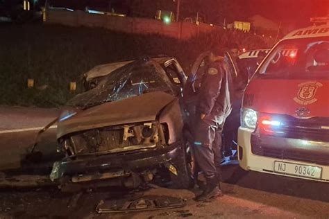 The Bakkie Spun Several Times Speeding Bakkie Crashes Into Bus