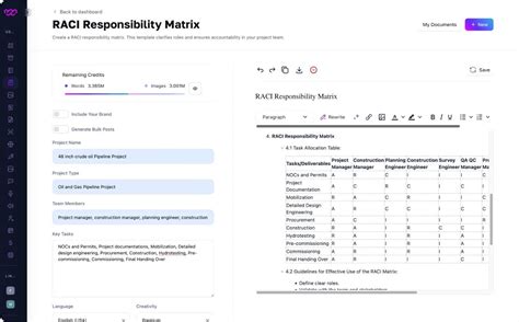 Raci Responsibility Matrix Tool Define Roles With Clarity