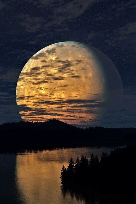 Evening Sky Moon