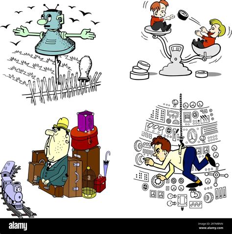 Pictures Of Technology Theme On White Stock Vector Image And Art Alamy