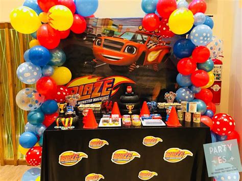 Blaze And The Monster Machines Birthday Party Ideas Photo 5 Of 23