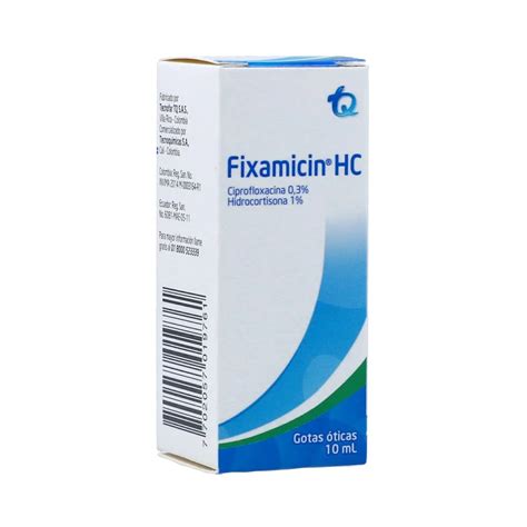 Fixamicin Hc Solución ótica X 10 Ml Drogas Económicas