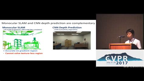 Cnn Slam Real Time Dense Monocular Slam With Learned Depth Prediction Spotlight 4 2b Youtube