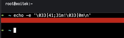 `esc 0m` Wont Reset Colors If Followed By New Line · Issue 18378
