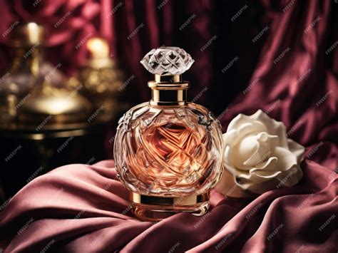 Premium Photo An Elegant Perfume Bottle Showcased Against A Luxurious