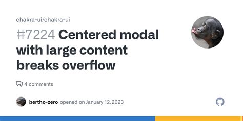 Centered Modal With Large Content Breaks Overflow · Issue 7224