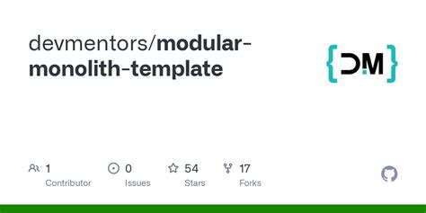 Github Devmentorsmodular Monolith Template