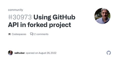 Using Github Api In Forked Project · Community · Discussion 30973 · Github