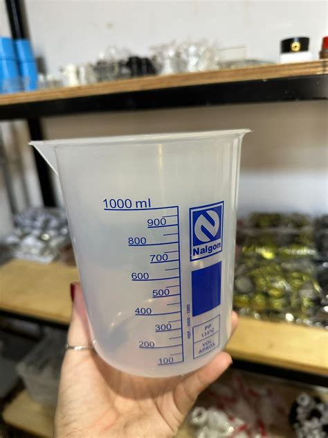 Copo De Becker Plástico Pp 1000ml Manassés Brewshop