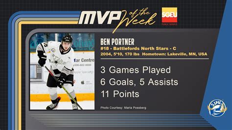 Congratulations Ben Portner Battlefords North Stars