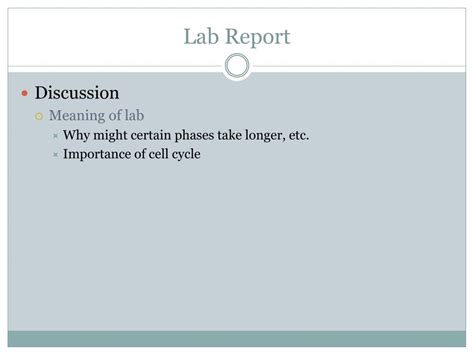 PPT Cell Cycle Lab PowerPoint Presentation Free Download ID