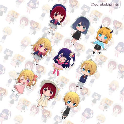 Oshi No Ko Ai Ruby Aqua Kana Akane Mem Cho Chibi Waterproof