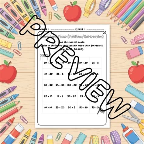 Math Adventure Mazes Counting Addition And Subtraction Worksheets K