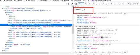 [cv data table] headingstyle not working for table header · issue 1252 · carbon design system