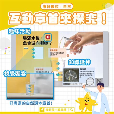 康軒國中教學趣 【康軒數位｜自然】互動章首來探究 🔍 康軒電子書搭配二上理化改版的全新章首小活動🧑‍💻 Facebook