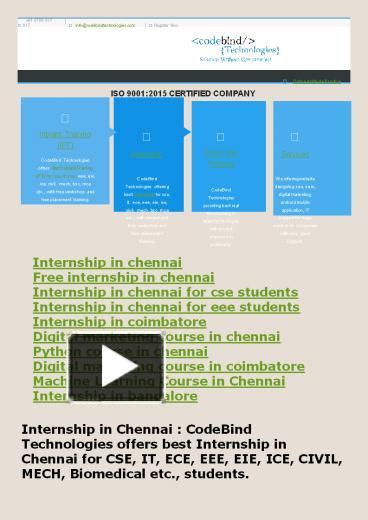 Python Course In Chennai Presentation Free To Download