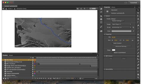 Adobe Animate Cc User Interface Note The Timeline Feature