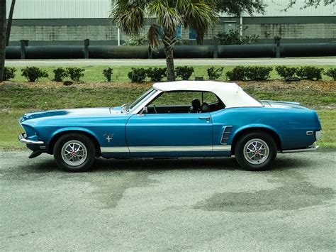 1969 Mustang Blue Convertible