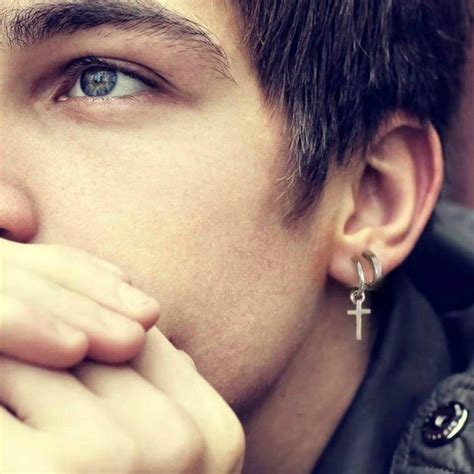 Clip On Earring For Men Clip Earrings Set Cross Hoop Etsy