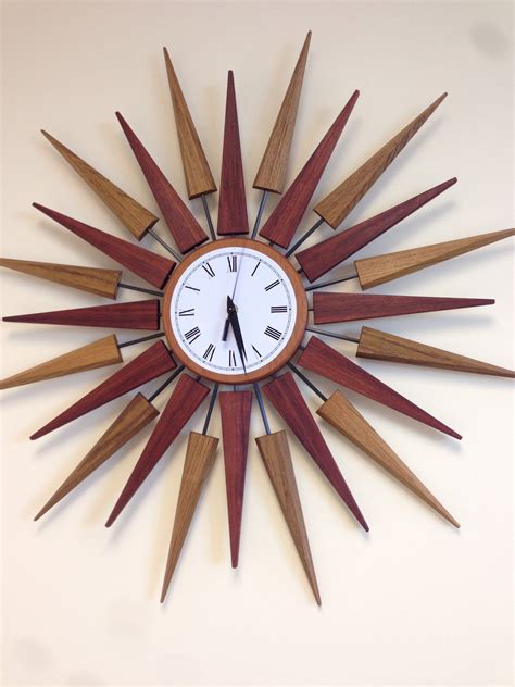 Mid Century Modern Wall Clock Homystyle