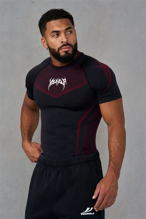 Warrior X Compression Tees Black Red Alecon