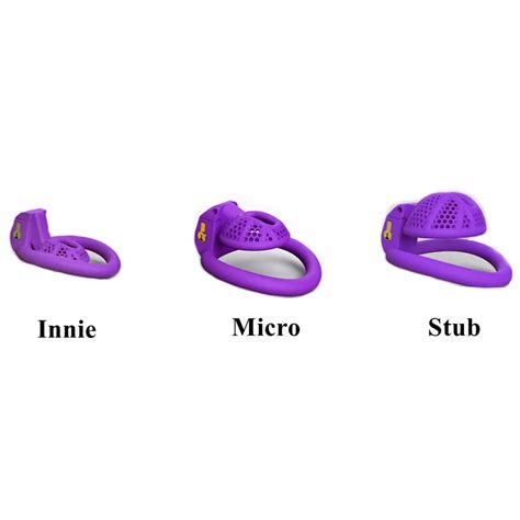 New Innie Micro Stub Chastity Cage For Sissy Sex Toys With Size Cock Rings Lightweight