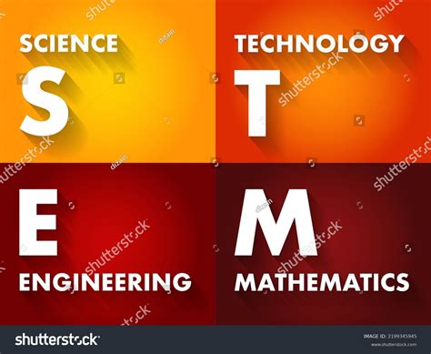 stem science technology engineering mathematics broad stock vector