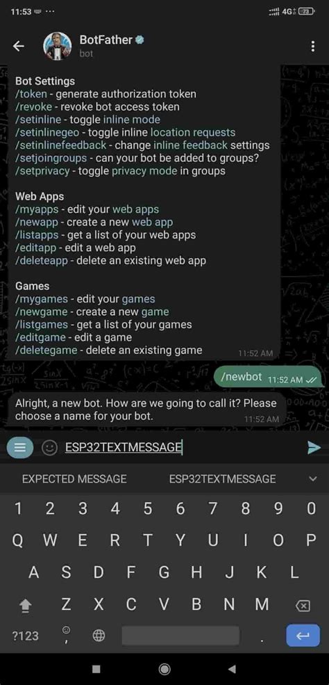 Send A Telegram Message Using Esp32 Esp32