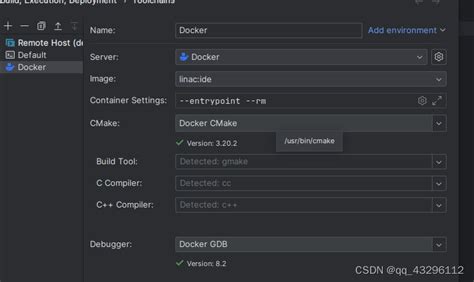 ubuntu clion 使用docker编译链插件 clion docker toolchain csdn博客