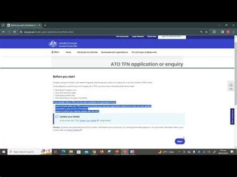Step By Step Guide How To Apply For An Australian Tax File Number TFN YouTube