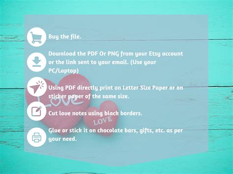 Romantic Love Notes Printable Mini Cards For Husband And Boyfriend