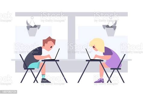 온라인 데이트 앱 사용자를 위한 벡터 일러스트레이션입니다 소셜 네트워크에서 남자와 여자의 지인의 플랫 인포그래픽 집에서 원격으로 작업하십시오 Brand Name Online