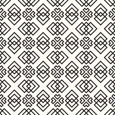Vector Geometric Abstract Seamless Monochrome Pattern Texture Repeating