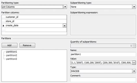 Creating Partitioned Tables