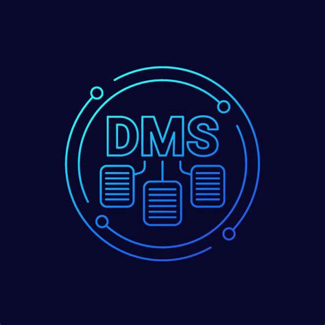 Dms Icon Document Management System Linear Design 50465684 Vector Art