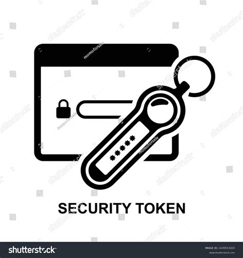 Security Token Icon Second Factor Authentication Stock Vector Royalty Security Token Icon Second Factor Authentication Stock Vector Royalty