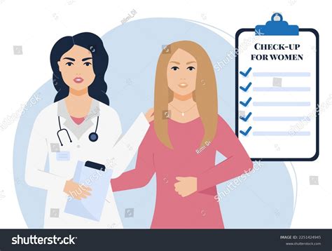 Annual Women Check Medical Checkup Doctor Stock Vector Royalty Free 2251424945 Shutterstock