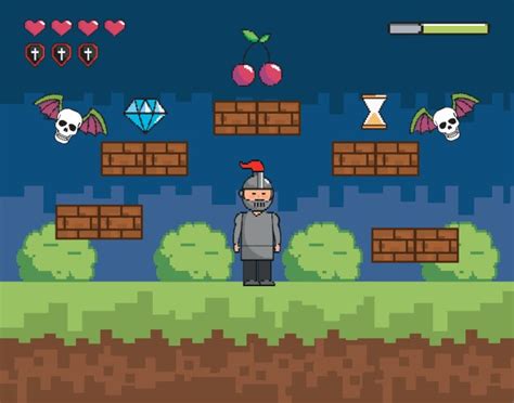 Pixel Art Game Tile Seamless Patterns Surfaces Vector Image