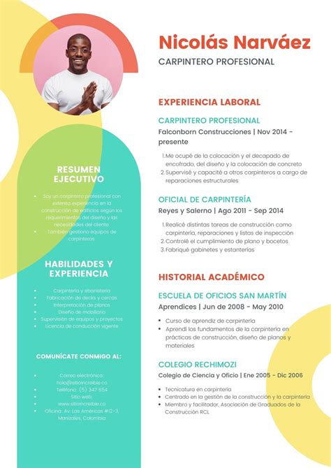 Plantillas De Hojas De Vida Modernas Gratis Para Editar Canva