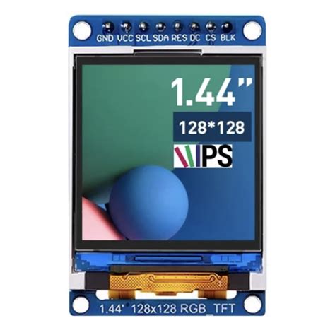 1 44 inch tft display ips spi hd 65k full color lcd module st7735s 128x128 er dsi14437o