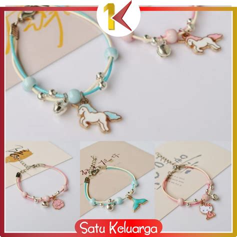 Jual Sk K75 Gelang Wanita Karakter Gelang Persahabatan Tali Bracelet Korea Motif Kartun Fashion