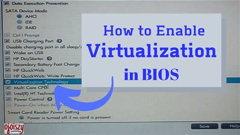 How To Enable Virtualization In BIOS All Windows Computers YouTube