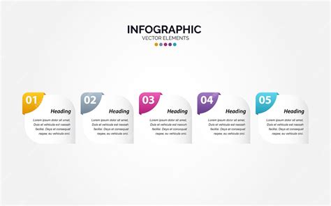 Free Vector Business Timeline Chart Template Horizontal Infographic 5