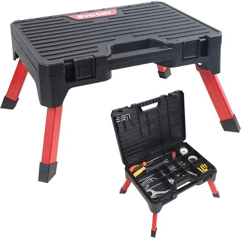 Pro Lift Portable Storage Step Stool Non Slip One Step