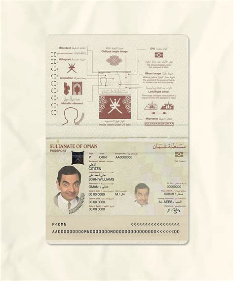 Oman Passport Fake Template Psd Fakesample