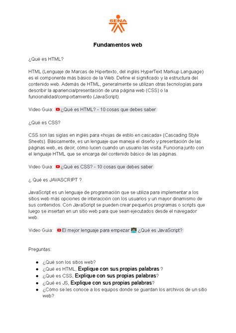 Fundamentos De Html Css Y Javascript Guía Esencial Studocu
