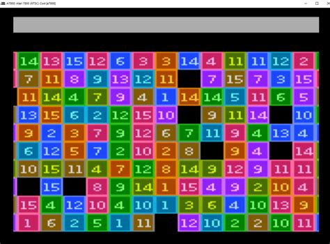 Scrolling From Memory Buffer And 256 Characters Atari 7800